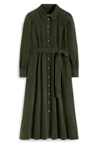 Boden Maeve Corduroy Midi Shirtdress