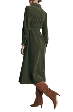 Boden Maeve Corduroy Midi Shirtdress