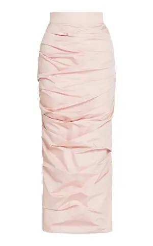 Maticevski Tatler Silk-blend Midi Skirt - Light Pink