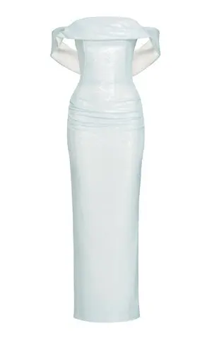 Maticevski Resolve Sequined Midi Dress - Turquoise
