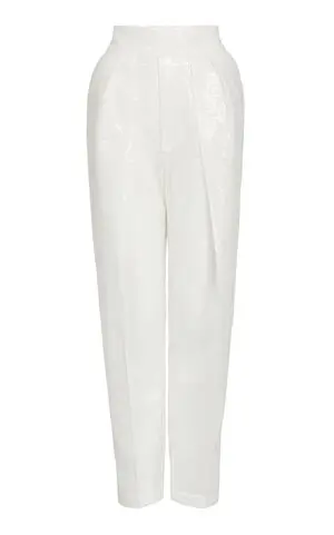 Maticevski Confide Sequined Pants - White