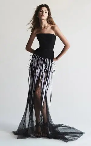 Maticevski Embody Fringed Gown