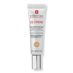 ERBORIAN Travel Cream Color-corrector With Korean 2% Centella Asiatica & Hyaluronic Acid - Honey