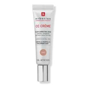ERBORIAN Travel Size Cc Cream Color-corrector With Korean 2% Centella Asiatica & Hyaluronic Acid Sand