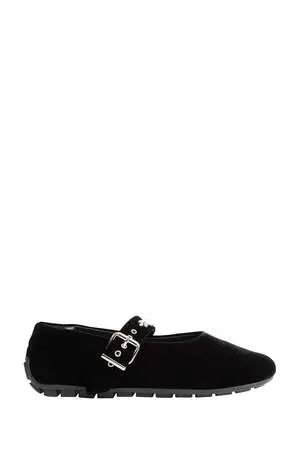 Simone Rocha Embellished Mary Jane Grip Ballerinas - Black