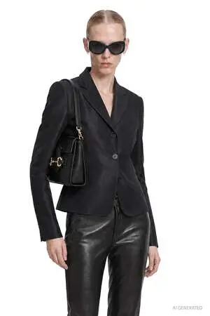 Gucci Fine Silk Faille Blazer