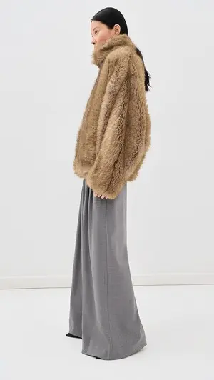 DARKPARK Celine Faux Fur Aviator Bomber Jacket