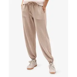 THE WHITE COMPANY Ultimate Cuffed Elasticated-waist Cotton-blend Trousers