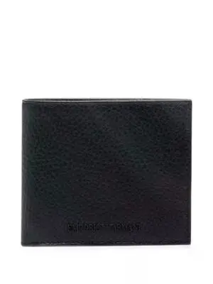 Emporio Armani Leather Bifold Wallet - Black