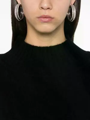 BE YOU Ribbed-knit Raglan-sleeve Sweater