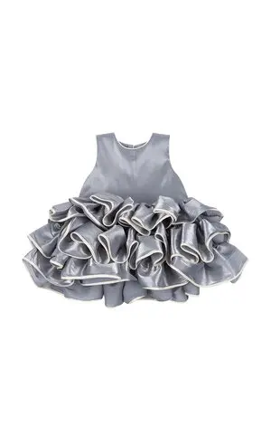 KONGES SLØJD Fia Frill Satin Mini Dress