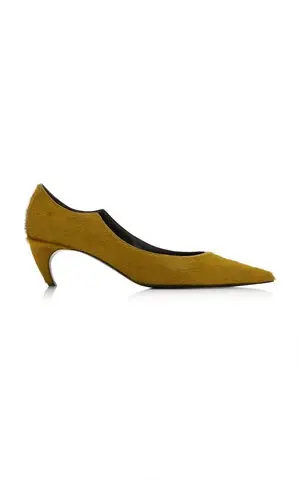 Khaite Valerie Leather Pumps - Olive
