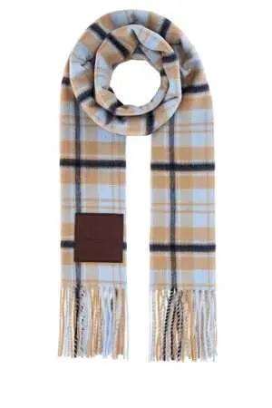 Chloé Embroidered Cashmere Highlanding Scarf, 200 Cm X 35 Cm - Checked