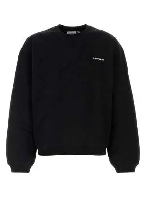 Carhartt Work In Progress Ebbert Sweat In Cotton Blend - Black