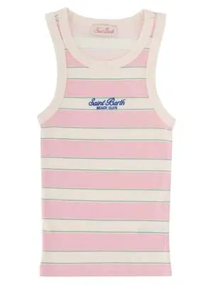 MC2 SAINT BARTH Mini Cotton Blend Top For - Multicolour