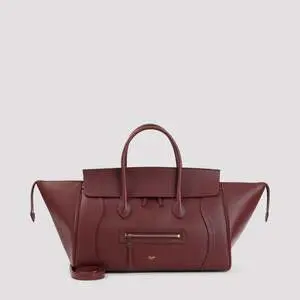Celine Celine Medium New Luggage Leather Handbag With Shoulder Strap Brown