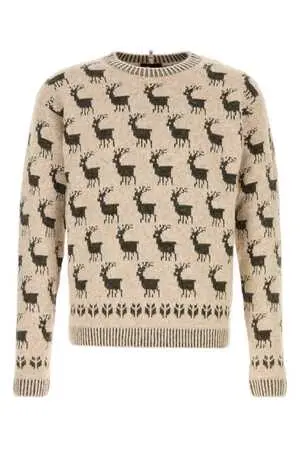 Moncler Embroidered Alpaca-blend Sweater - Printed