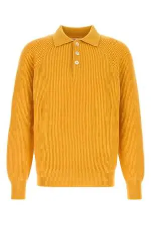 UMIT BENAN Pastel Cashmere Diana Polo Shirt - Orange