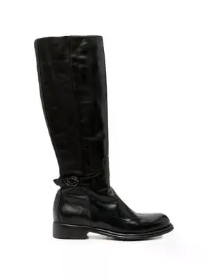 LEMARGO Buckle-detail Leather Boots - Brown