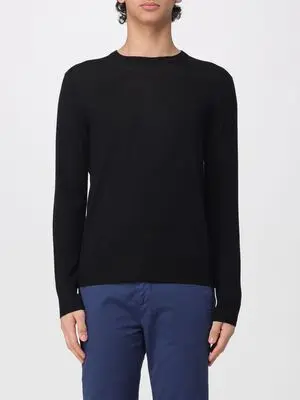BALLANTYNE Pure Wool Long-sleeved Crewneck Jumper - Black