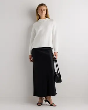 Quince Oversized Roll Neck Sweater - Ivory