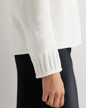 Quince Oversized Roll Neck Sweater - Ivory