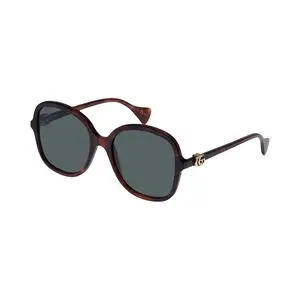 Gucci Round Sunglasses 'havana/green