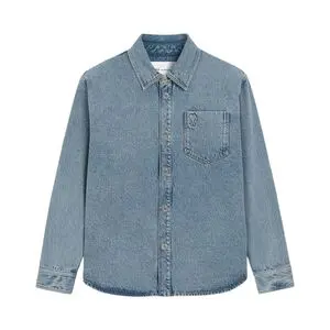 AMI Paris Cotton Overshirt With De Coeur 'used