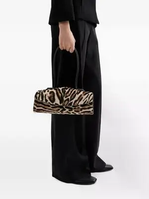 JIL SANDER Linea Ocelot-print Shoulder Bag - Brown