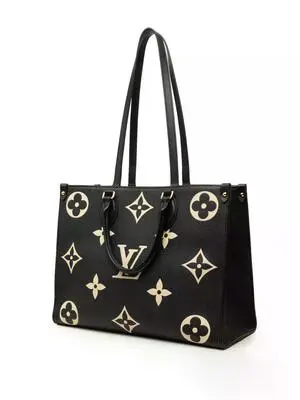LOUIS VUITTON 2021-2026 Bicolor Monogram Empreinte Giant Onthego Mm Satchel