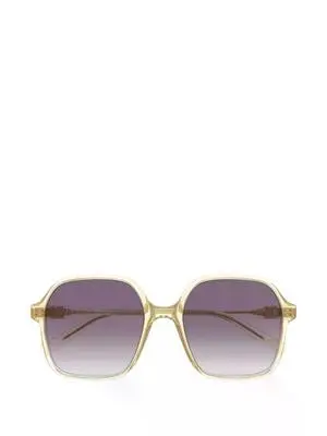 Valentino Garavani Vlogo Geometric-frame Sunglasses - Neutrals