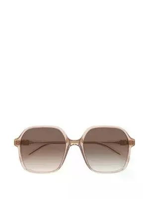 Valentino Garavani Vlogo Geometric-frame Sunglasses - Neutrals