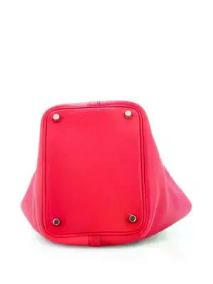 Hermès Picotin Lock Bag Tricolor Clemence Pm Bucket Bag - Pink