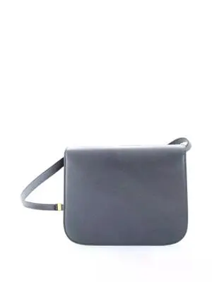 Celine Classic Box Bag Grainy Leather Medium Crossbody Bag - Grey