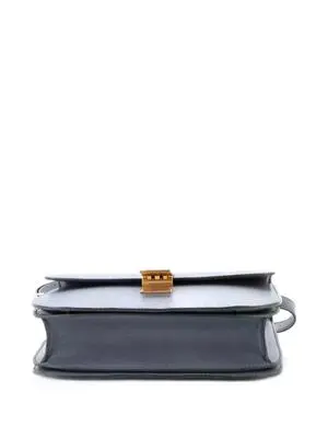 Celine Classic Box Bag Grainy Leather Medium Crossbody Bag - Grey