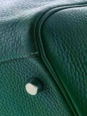 Hermès Lindy Bag Clemence 30 Shoulder Bag - Green