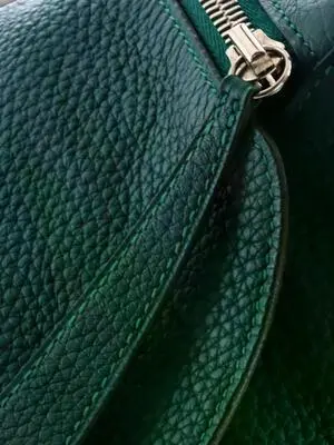 Hermès Lindy Bag Clemence 30 Shoulder Bag - Green