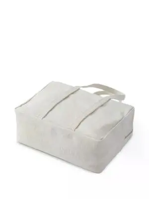 AMIACALVA Washed Canvas Boston Small Tote Bag