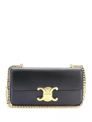 Celine Triomphe Chain Leather Small Shoulder Bag