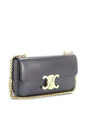 Celine Triomphe Chain Leather Small Shoulder Bag