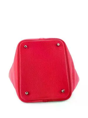 Hermès Picotin Lock Bag Tricolor Clemence Mm Tote Bag - Pink