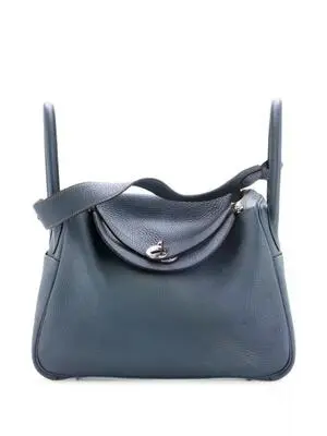 Hermès Lindy Bag Clemence 30 Shoulder Bag - Blue