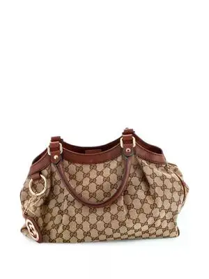 Gucci Sukey Gg Canvas With Leather Medium Tote Bag