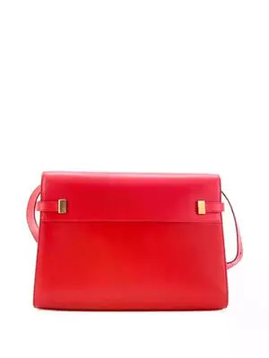 Saint Laurent Manhattan Leather Medium Shoulder Bag - Red