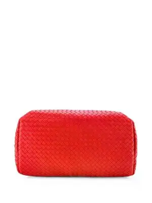 Bottega Veneta Roma Bag Intrecciato Nappa Medium Tote Bag - Red