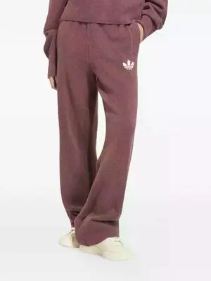 Adidas Essentials Knitted Track Pants - Red