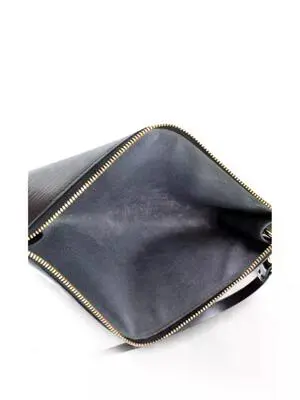 LOUIS VUITTON Pochette Accessoires Epi Leather Clutch Bag - Black