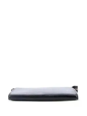 LOUIS VUITTON Pochette Accessoires Epi Leather Clutch Bag - Black