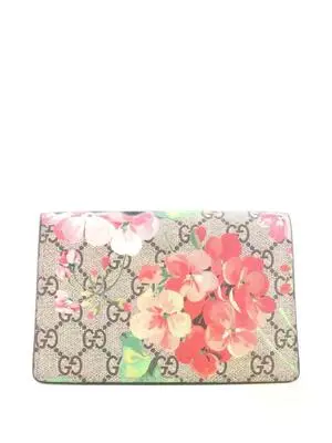 Gucci Dionysus Bag Blooms Print Gg Coated Canvas Super Mini Crossbody Bag - Brown