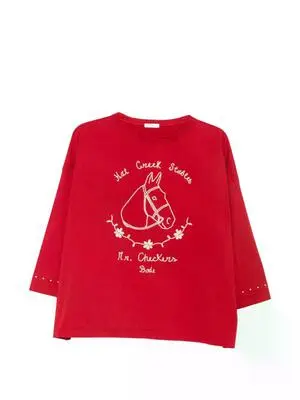 BODE Stables Embroidered T-shirt - Red
